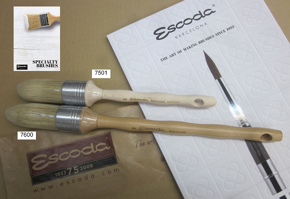 ESCOODA Barcelona brushes for DECORATIVE PAINTING FAUX BOIS FAUX MARBLE