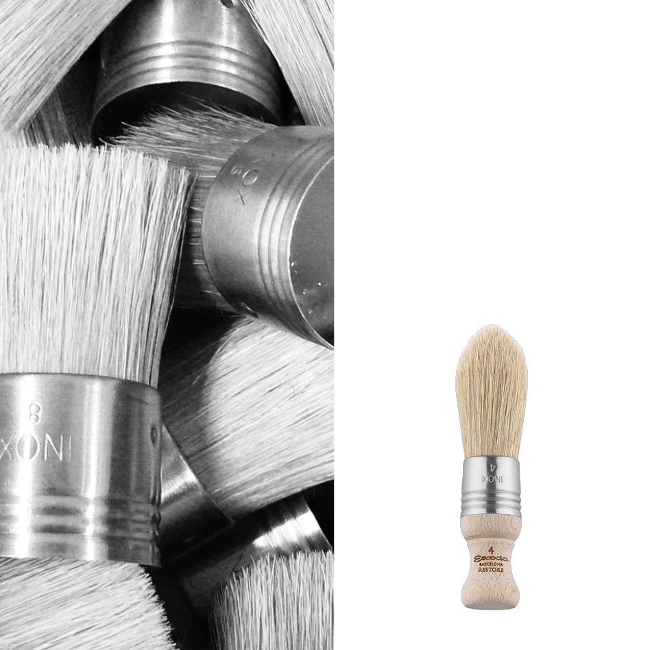Marbling brushes, brushes for marble imitation and faux finishes